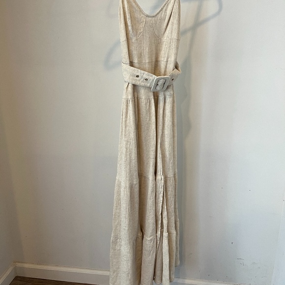 ASOS | Dresses | Asos Bohemian Cream Linen Dress With Buckle | Poshmark